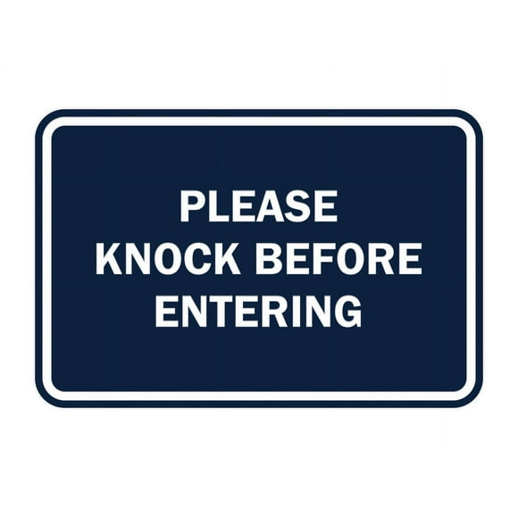 Please Knock Before Entering Sign