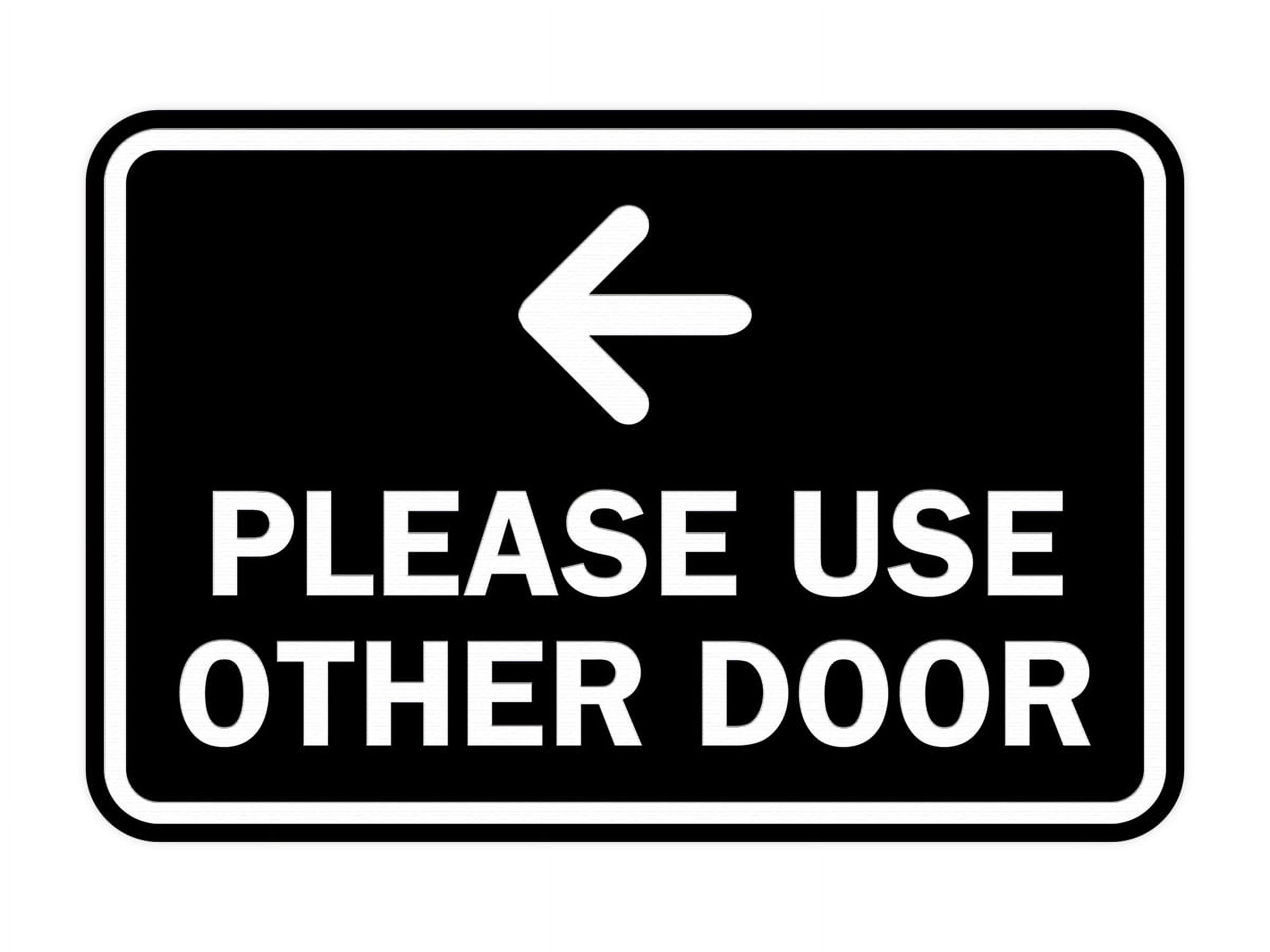 Please Use Front Door Sign - Walmart.com
