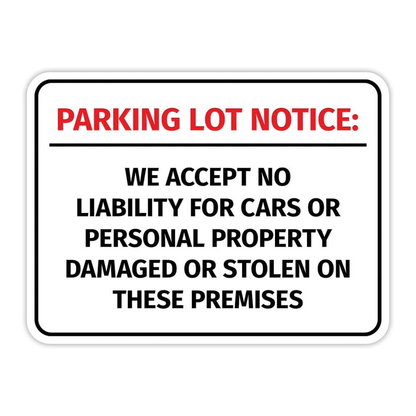 Classic Framed Plus We Accept No Liability For Cars or Personal ...