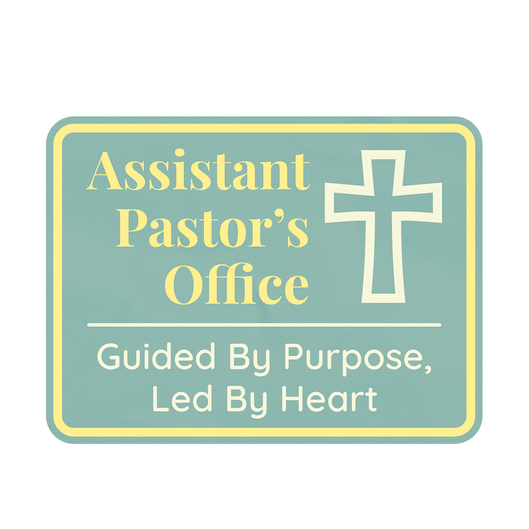Classic Framed Plus Assistant Pastor’s Office – Guided By Purpose, Led ...
