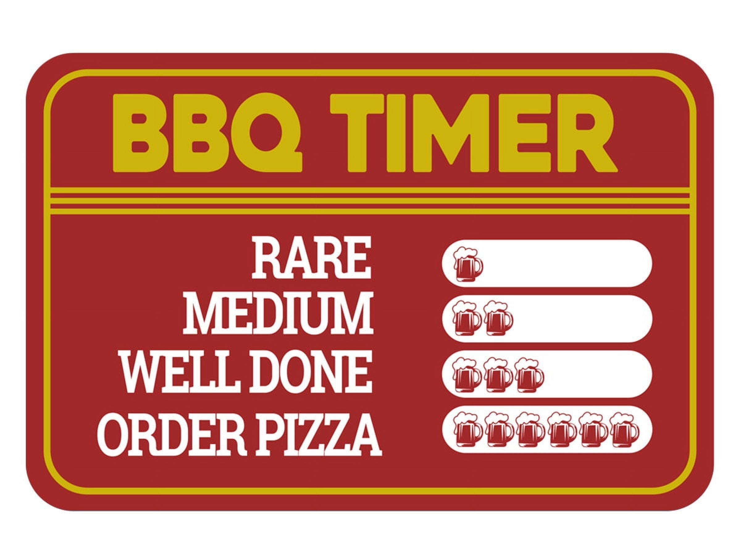 Classic Framed Plus BBQ Timer Rare 1 Beer Medium 2 Beers Well Done 3 ...