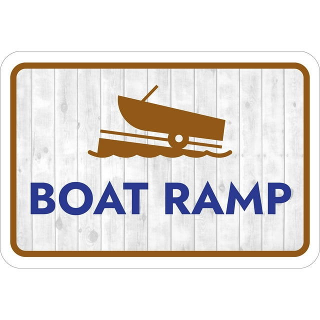 Classic Framed Plus Boat Ramp Wall or Door Sign | Marina Quayside ...
