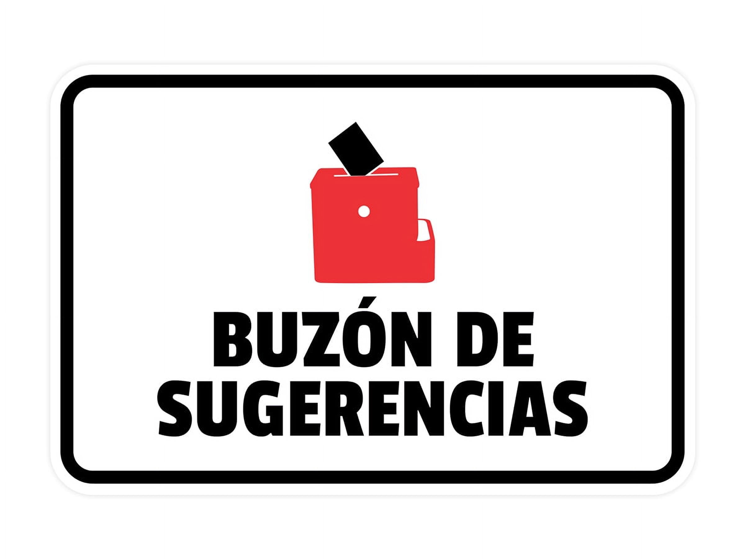 Classic Framed Plus Buzón de Sugerencias Door or Wall Sign | Spanish ...