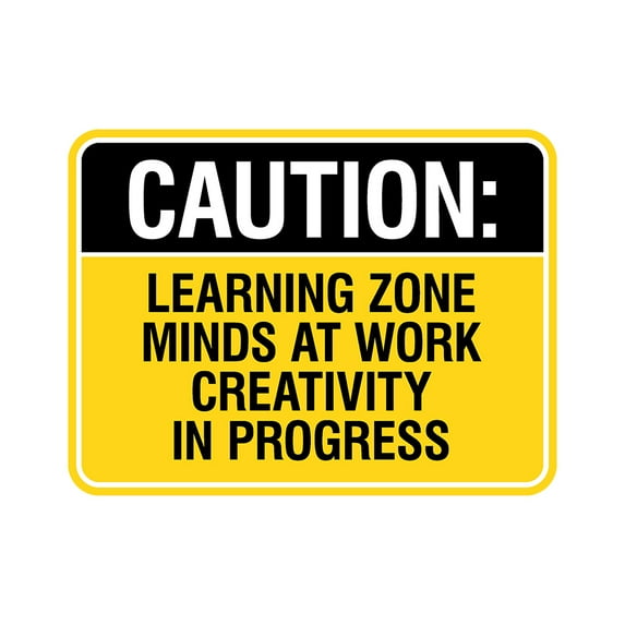 Classic Framed Plus Caution: Learning Zone Minds At Work, Creativity In ...