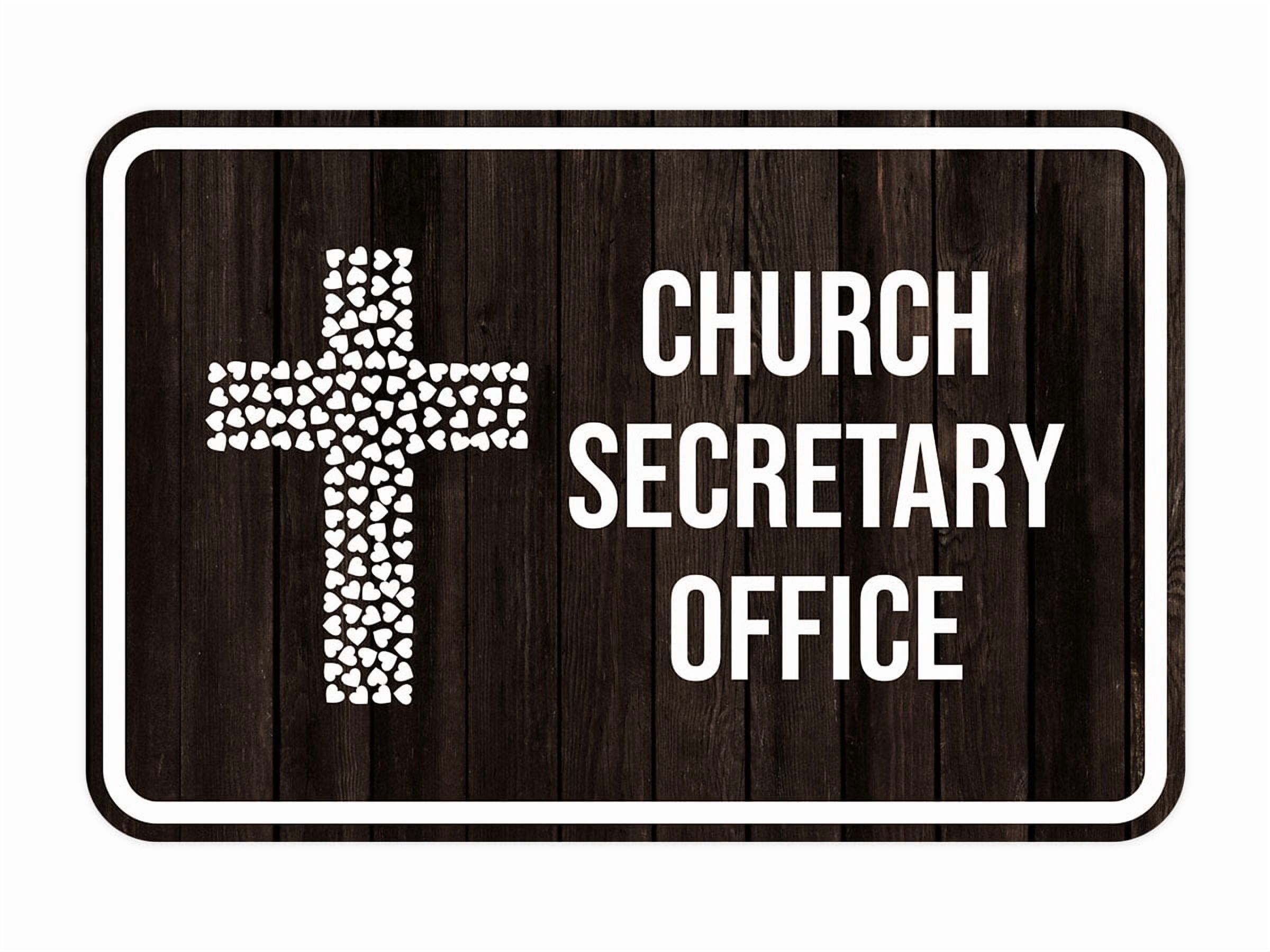 Classic Framed Plus Church Secretary Office Door or Wall Sign | Church ...