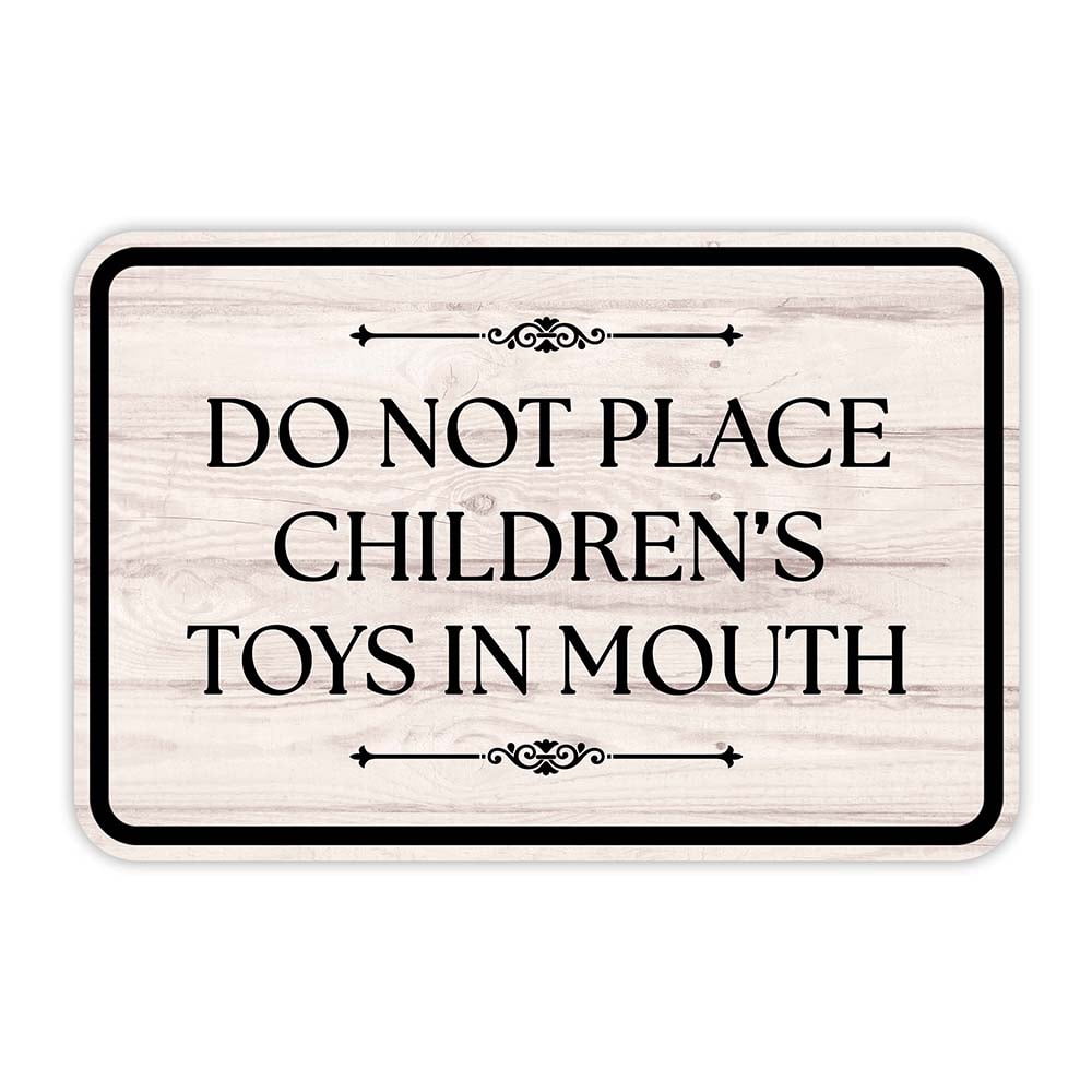 Classic Framed Plus Do Not Place Children’s Toys In Mouth Door or Wall ...