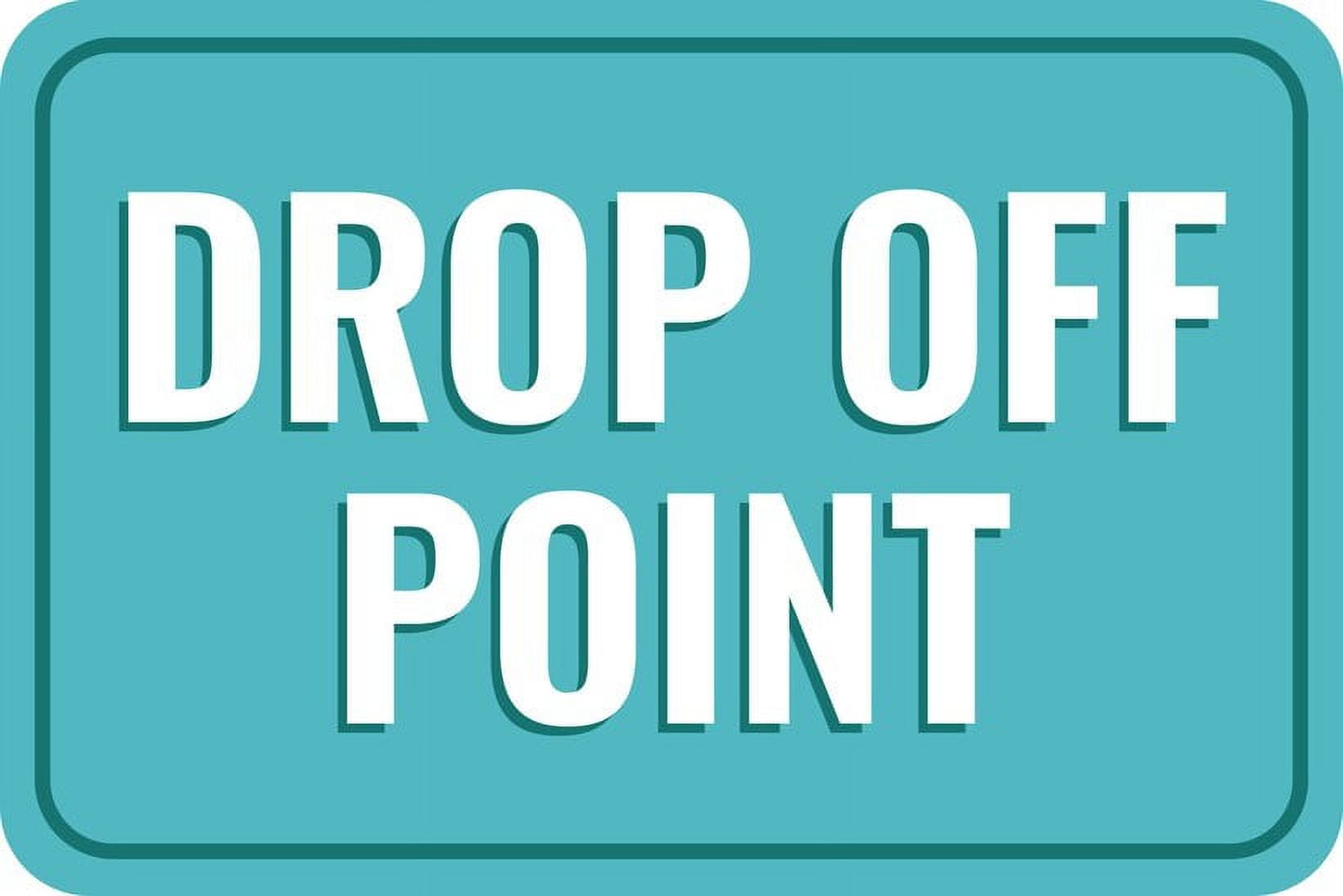 Classic Framed Plus Drop Off Point Wall or Door Sign Health And Safety ...