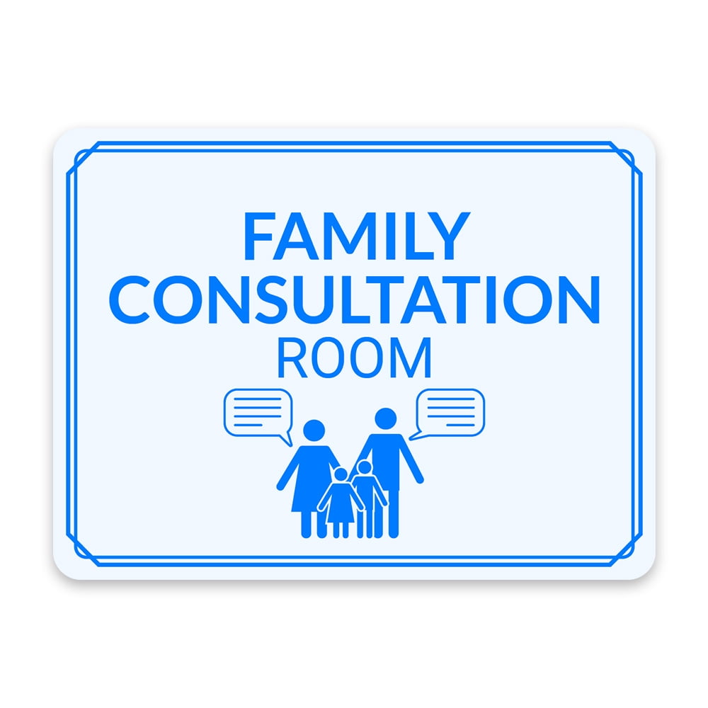 Classic Framed Plus Family Consultation Room Door or Wall Sign ...