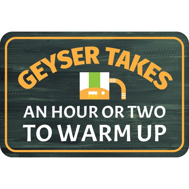 Classic Framed Plus Geyser Takes An Hour or Two To Warm Up Wall or Door ...