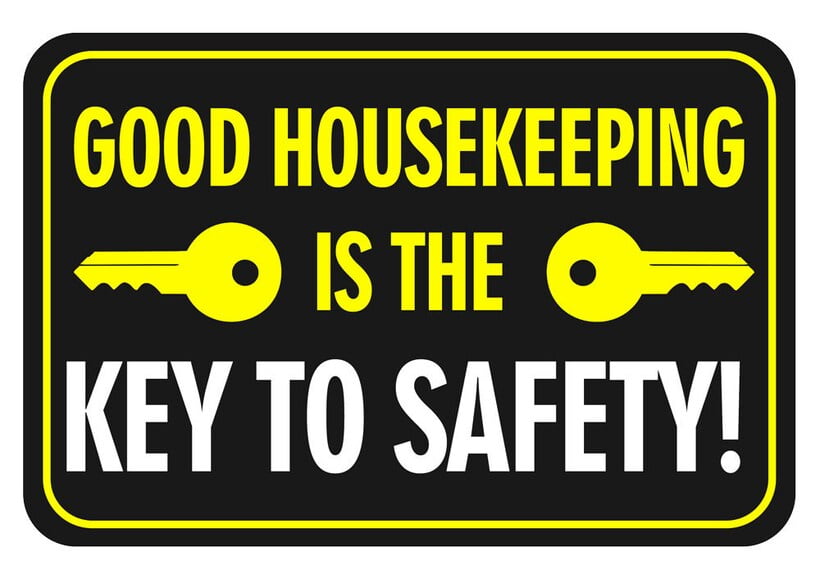 Classic Framed Plus Good Housekeeping Is The Key To Safety! Door or ...