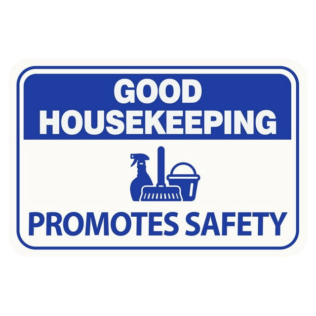 Classic Framed Plus Good Housekeeping Promotes Safety Door or Wall Sign ...