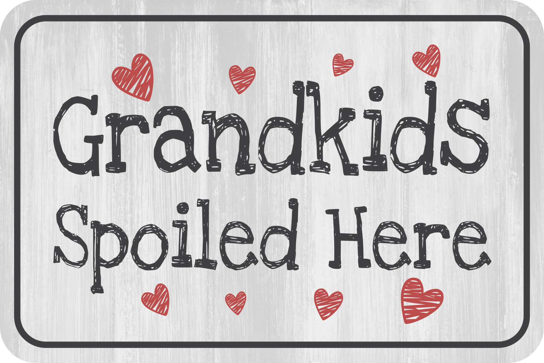 Classic Framed Plus Grandkids Spoiled Here Wall or Door Sign ...