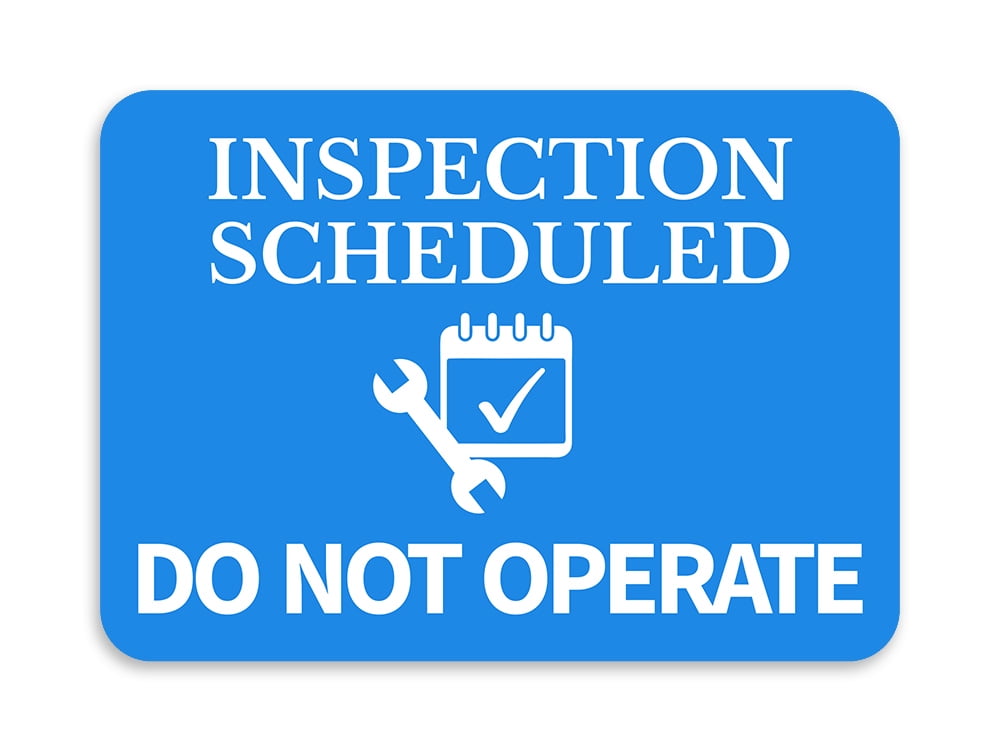 Classic Framed Plus Inspection Scheduled - Do Not Operate Door or Wall ...