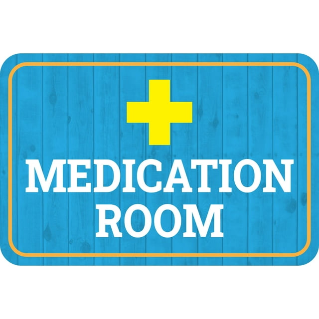 Classic Framed Plus Medication Room Wall or Door Sign | Directional ...