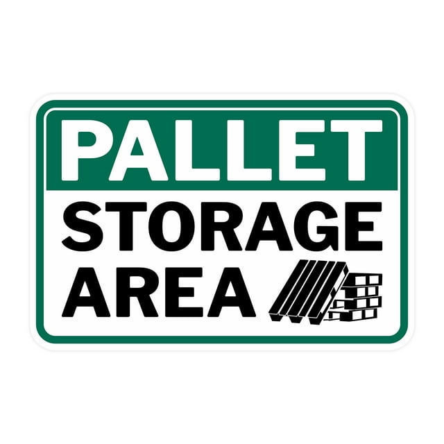 Classic Framed Plus Pallet Storage Area Wall or Door Sign | Workplace ...