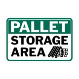 Classic Framed Plus Pallet Storage Area Wall or Door Sign | Workplace ...