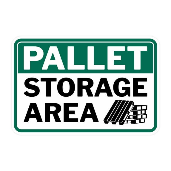 Classic Framed Plus Pallet Storage Area Wall or Door Sign | Workplace ...