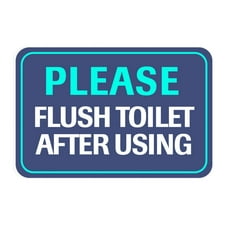 Put Toilet Seat Down Sign