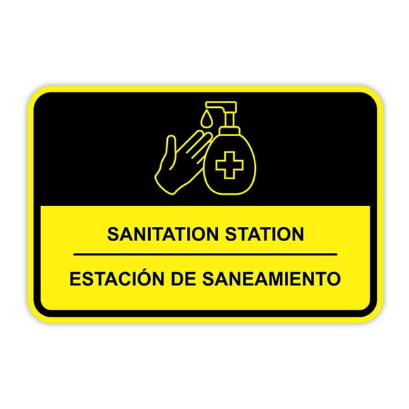 Safety Sign Spanish English