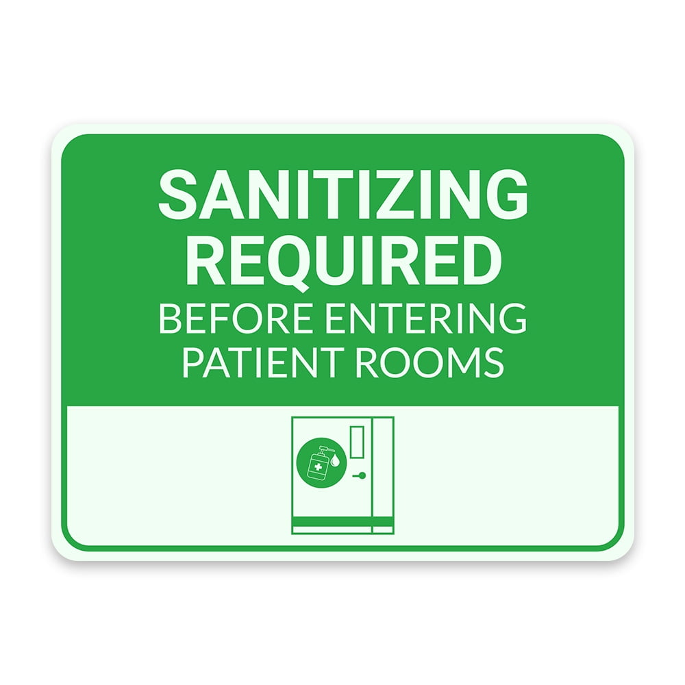 Classic Framed Plus Sanitizing Required Before Entering Patient Rooms ...