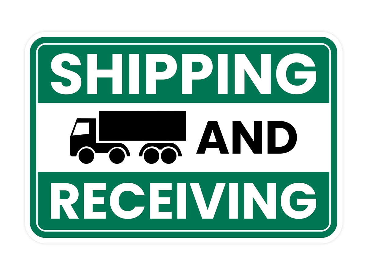 Classic Framed Plus Shipping And Receiving Wall or Door Sign ...