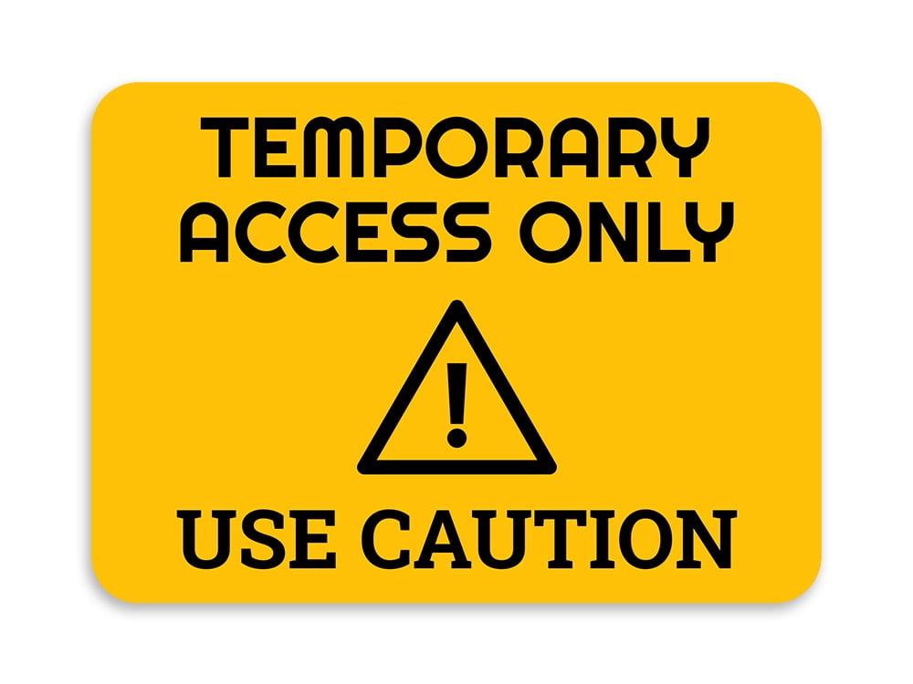 Classic Framed Plus Temporary Access Only - Use Caution Door or Wall ...