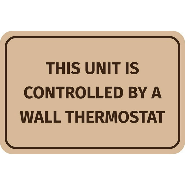 Classic Framed Plus This Unit Is Controlled By A Wall Thermostat Door ...