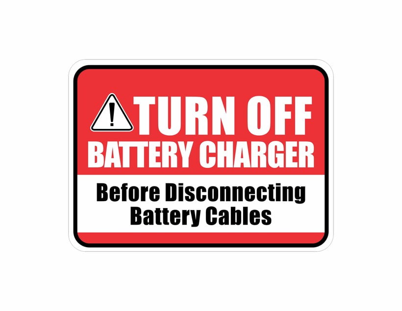 Classic Framed Plus Turn Off Battery Charger Before Disconnecting ...
