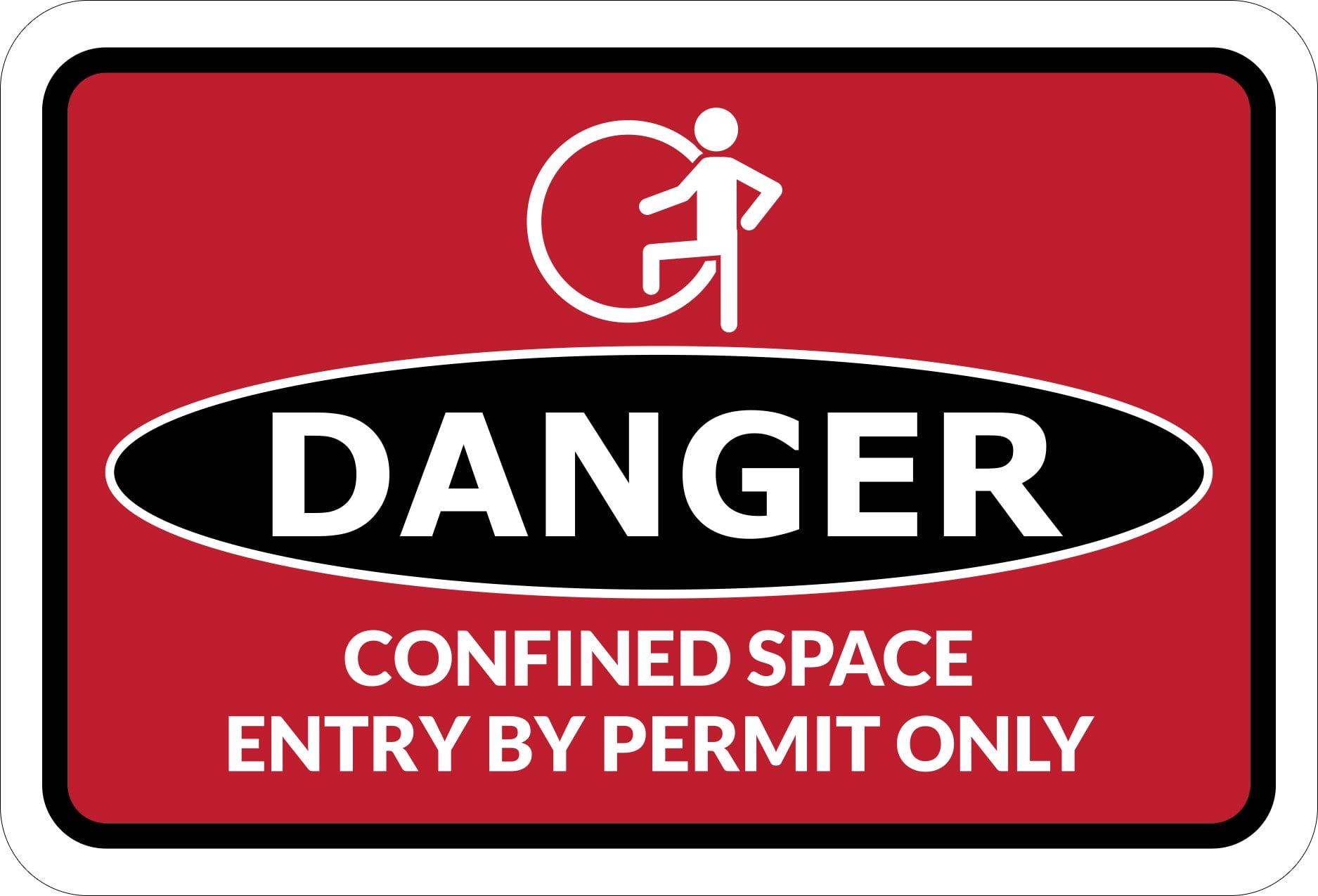 Classic Framed Plus Warning Explosive Gas No Open Flames Entry by ...