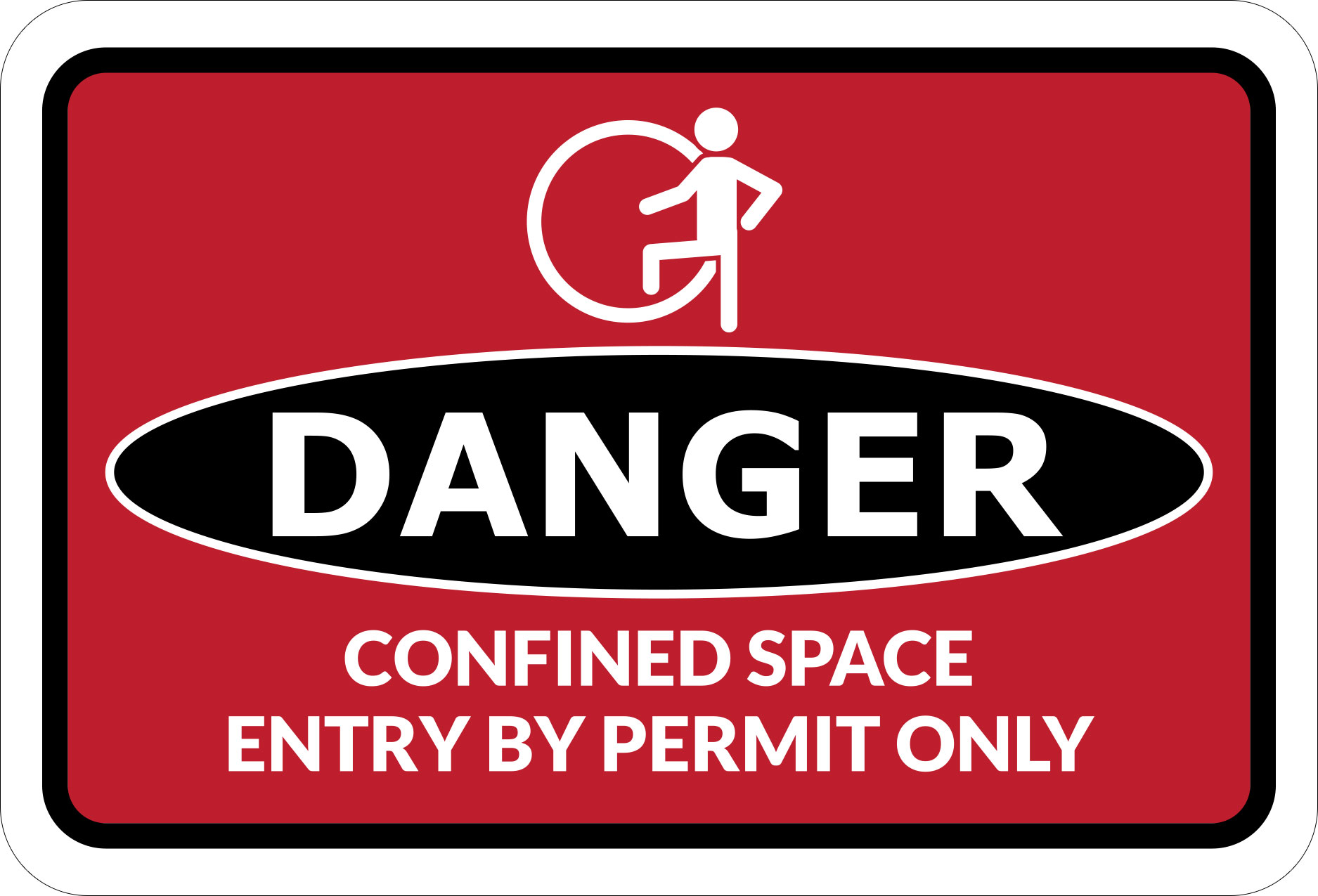 Classic Framed Plus Warning Explosive Gas No Open Flames Entry by ...