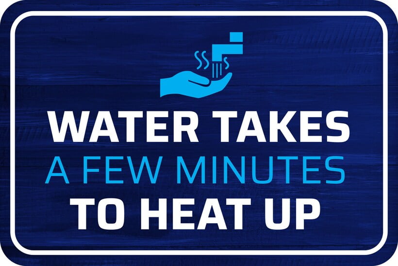 Classic Framed Plus Water Takes A Few Minutes To Heat Up Wall or Door ...