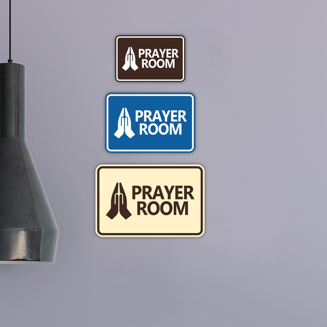 Classic Framed Prayer Room Sign (Blue) - Large - Walmart.com