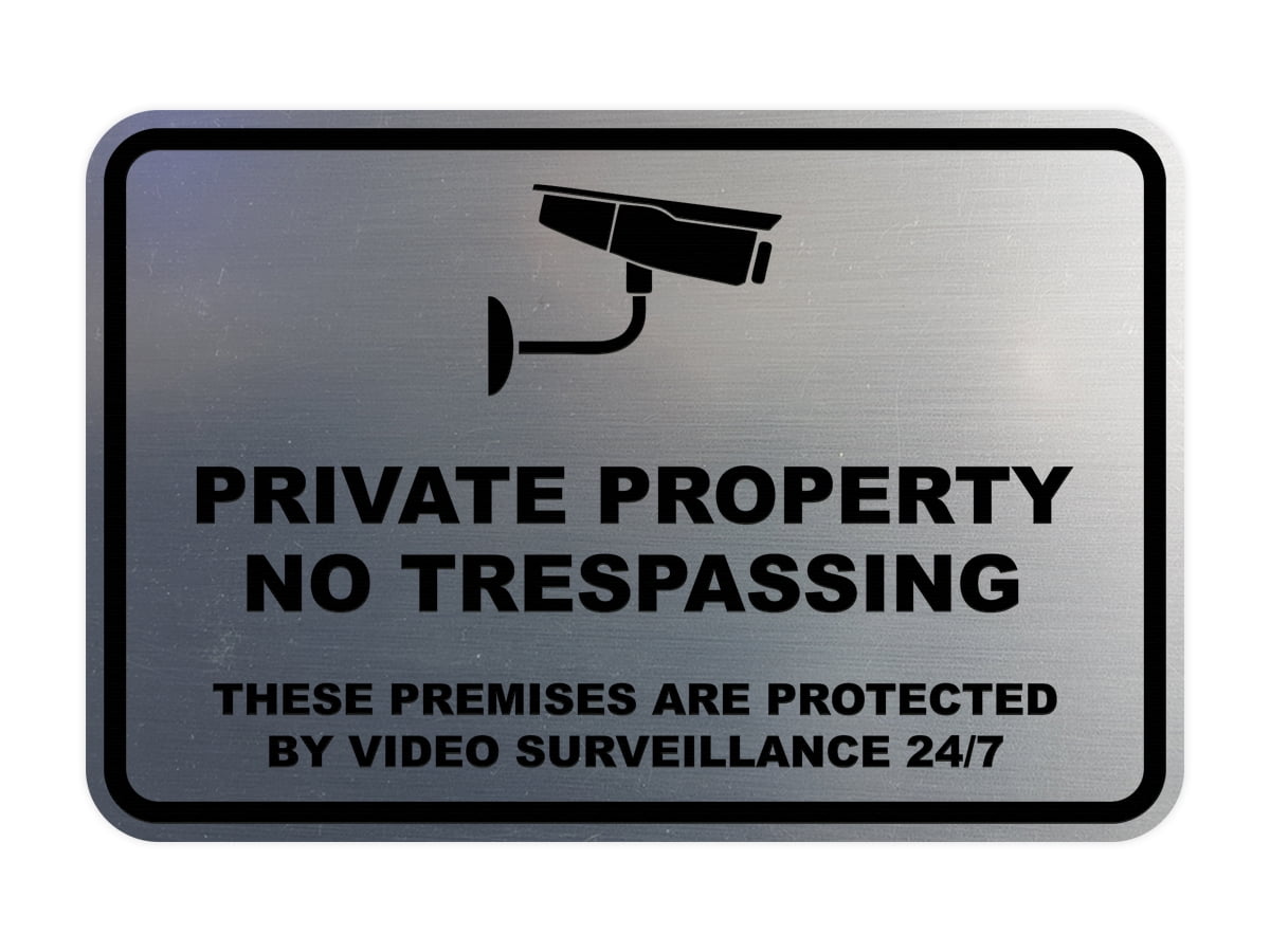 Classic Framed Private Property No Trespassing These Premises are ...