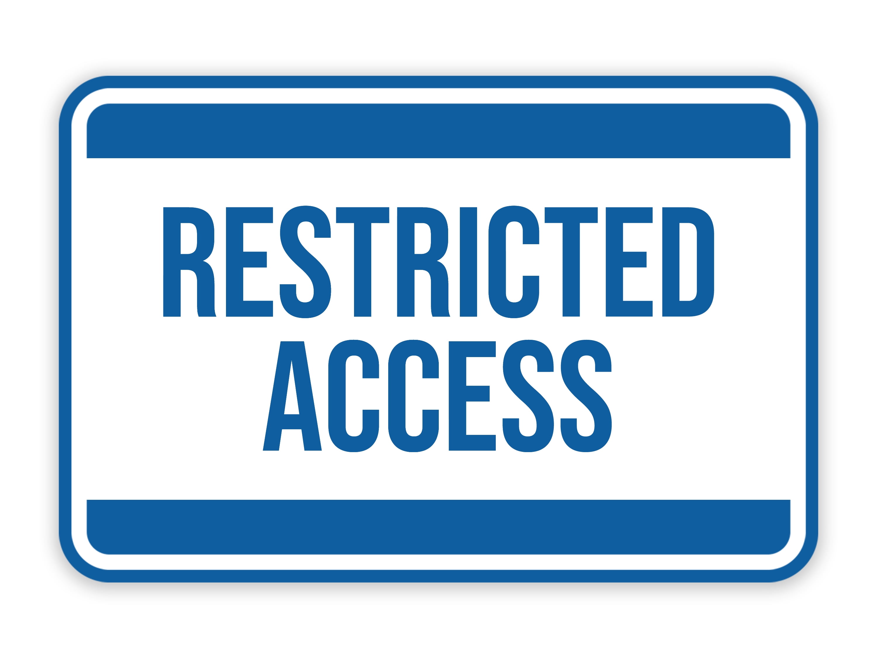 Classic Framed Restricted Access Sign (Black) - Small - Walmart.com