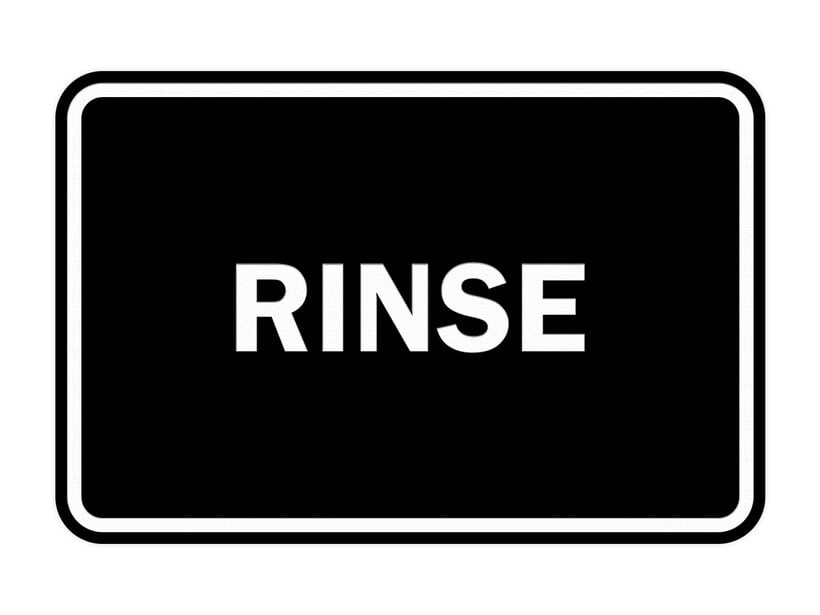 Classic Framed Rinse Sign SIZE: 12" x 16" - Walmart.com