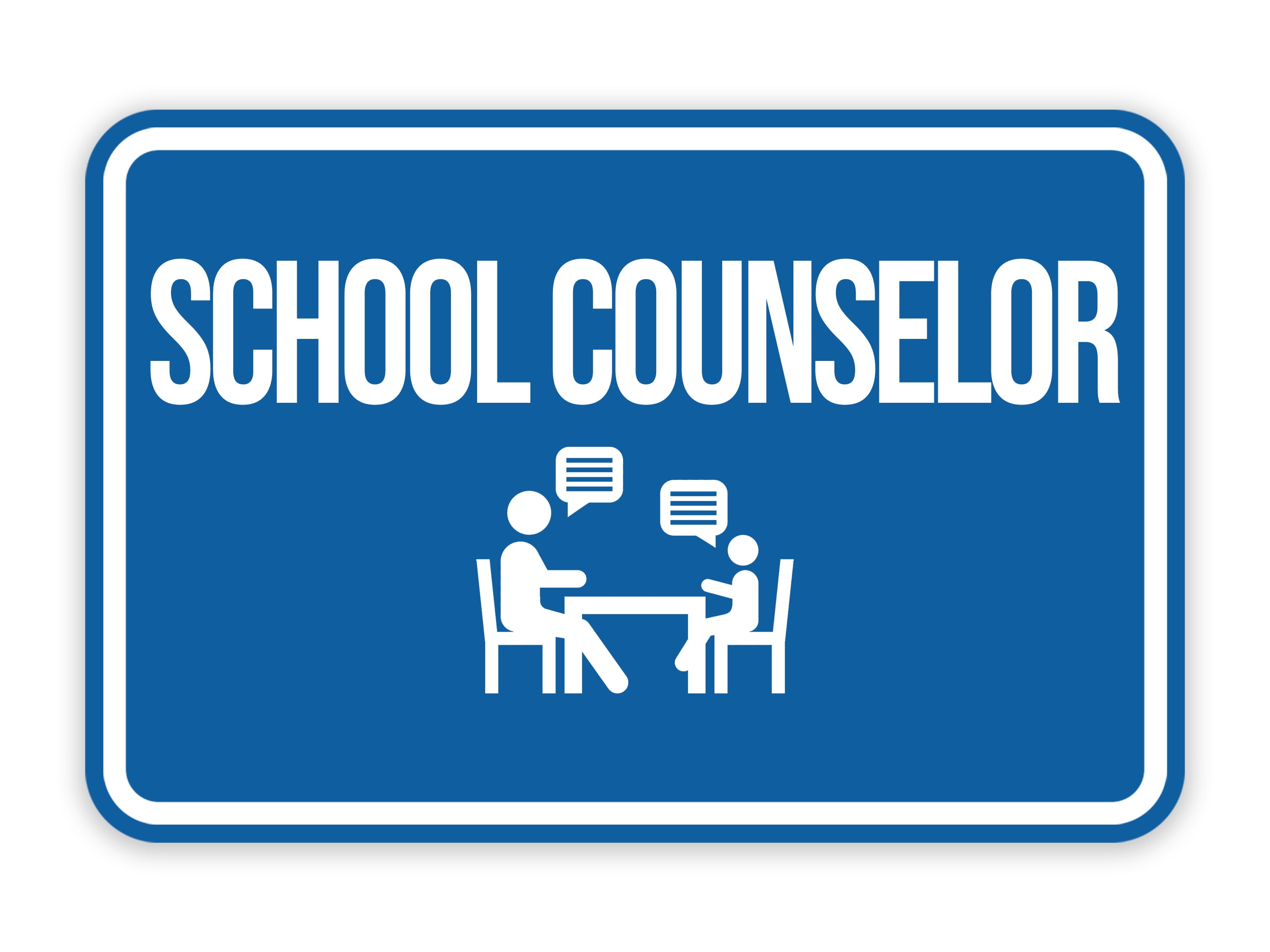Classic Framed School Counselor Sign (Brushed Gold) - Large - Walmart.com