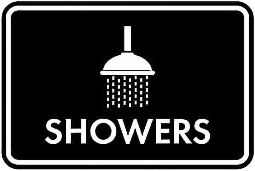 Classic Framed Showers Sign (Black) - Small - Walmart.com