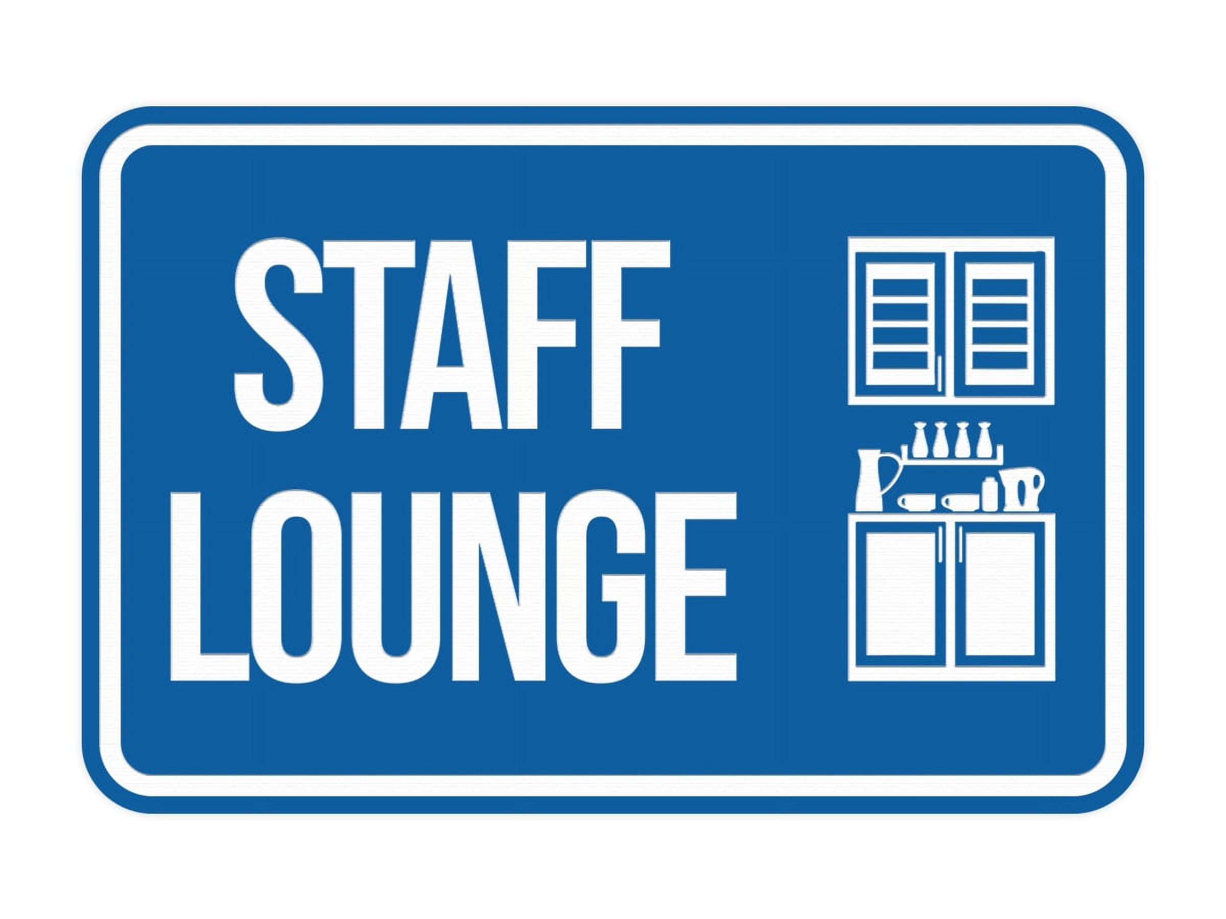 Classic Framed Staff Lounge Sign (Brushed Gold) - Large - Walmart.com
