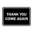 Classic Framed Thank you come again Sign (Black) - Small - Walmart.com