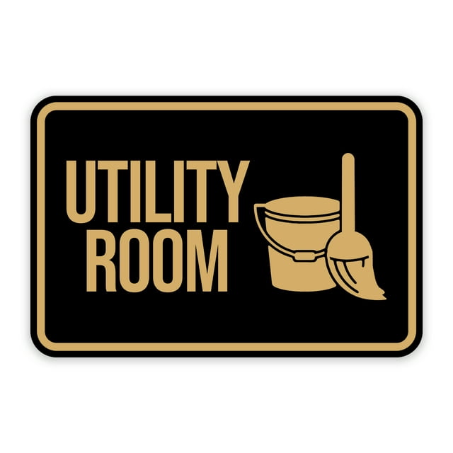 Classic Framed Utility Room Sign (Blue) - Small - Walmart.com