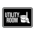 Classic Framed Utility Room Sign (Brushed Silver) - Small - Walmart.com