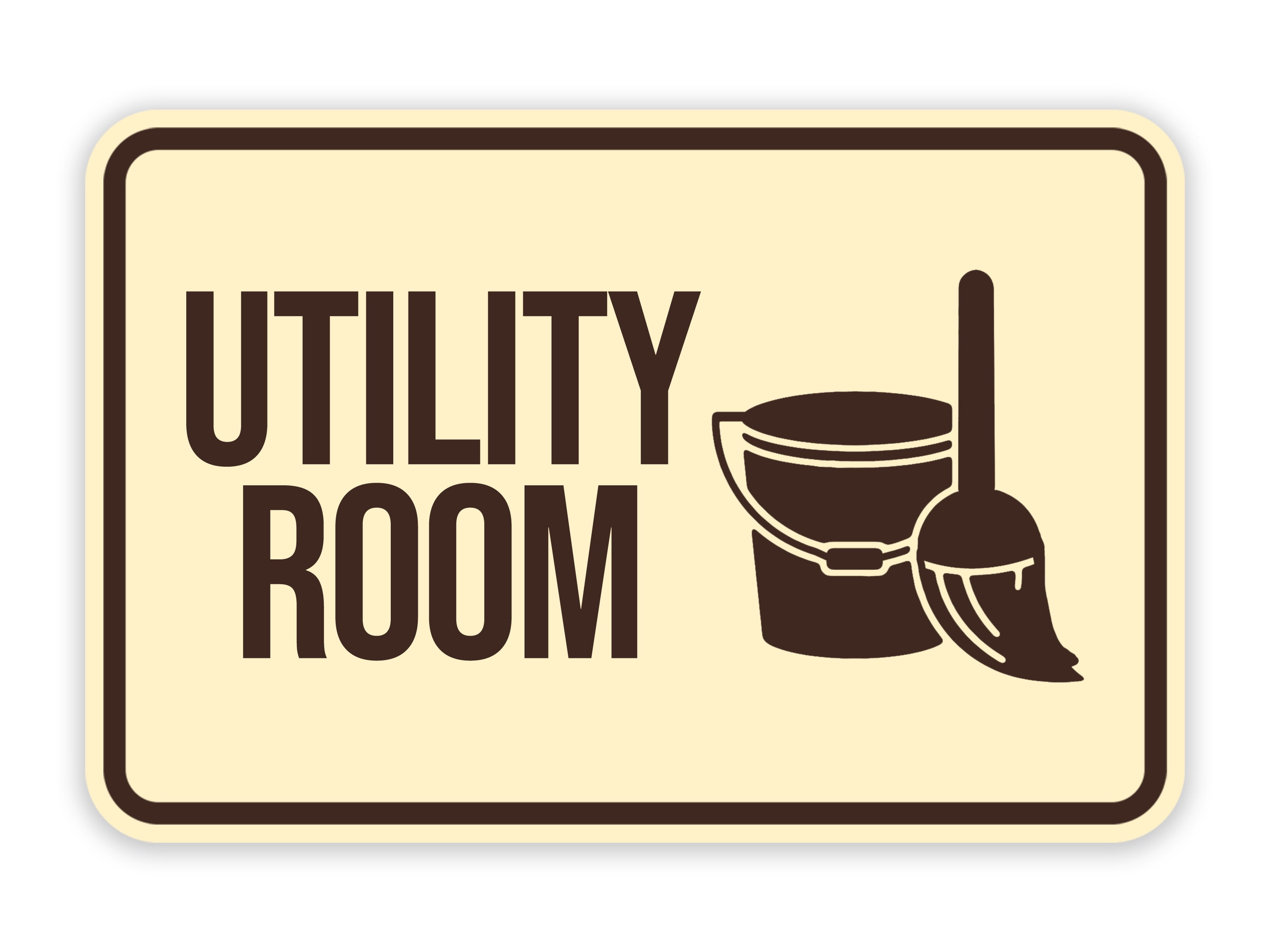Classic Framed Utility Room Sign (Navy Blue / White) - Medium - Walmart.com