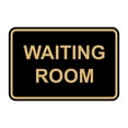 Classic Framed Waiting Room Sign (Black Gold) - Large - Walmart.com