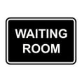 Classic Framed Waiting Room Sign (Black) - Small - Walmart.com