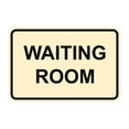 Classic Framed Waiting Room Sign (Ivory/Dark Brown) - Large - Walmart.com