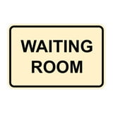 Classic Framed Waiting Room Sign (Ivory/Dark Brown) - Medium - Walmart.com