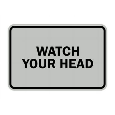 Classic Framed Please Watch Your Step Sign (Yellow / Black) - Medium ...