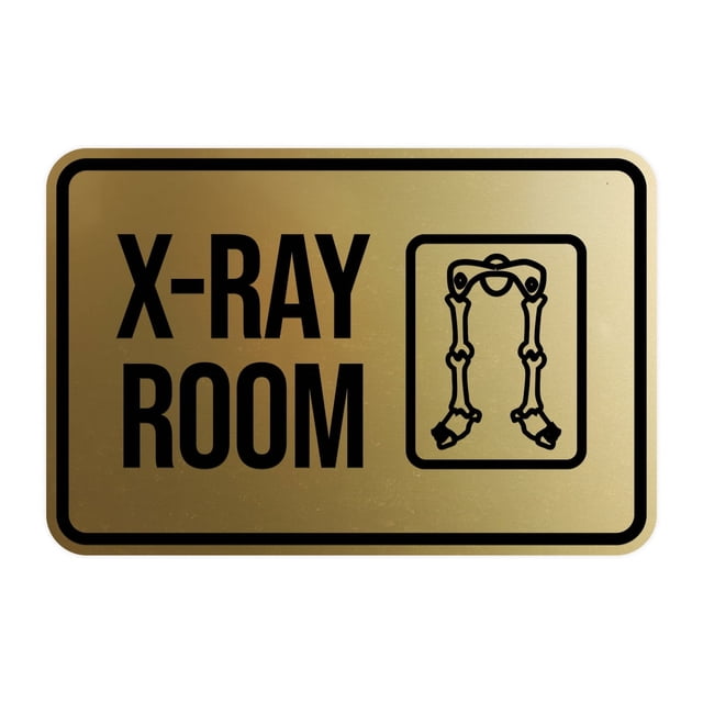 Classic Framed X-Ray Room Sign (Brushed Gold) - Medium - Walmart.com