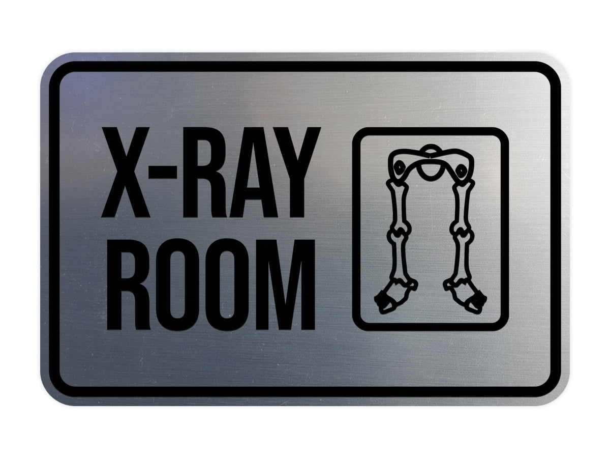 Classic Framed X-Ray Room Sign (Navy Blue / White) - Large - Walmart.com