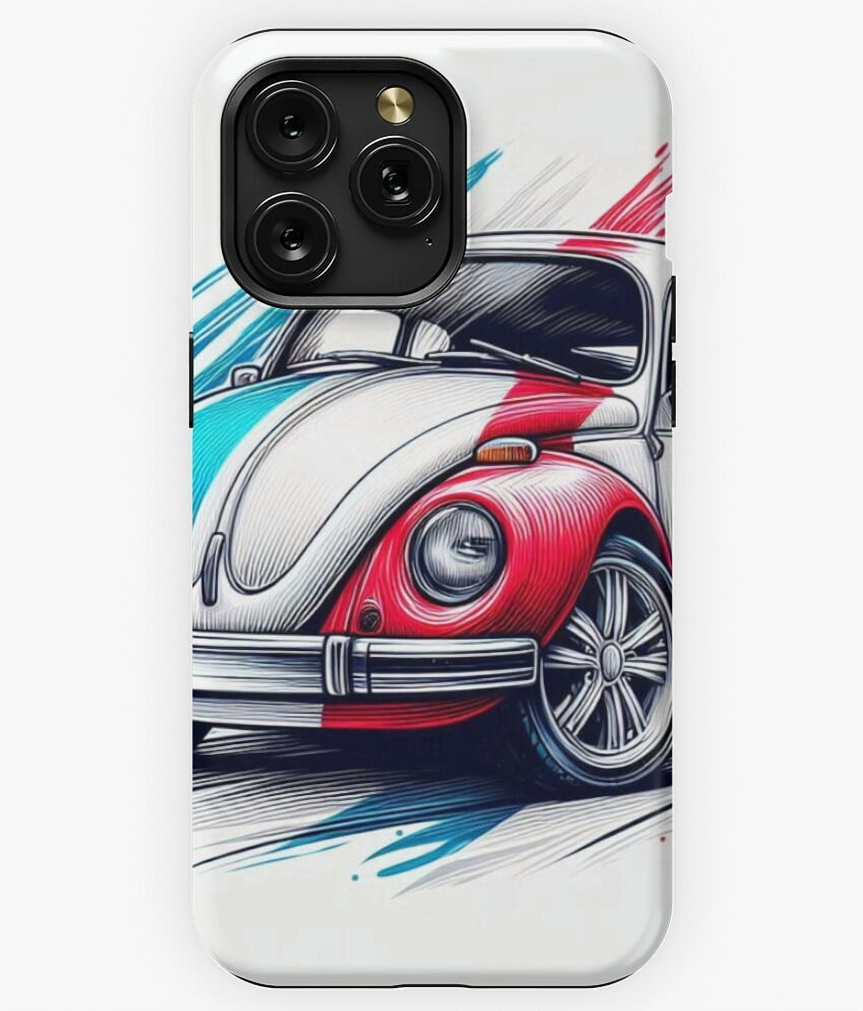 Classic French Ladybug Car Illustration Vintage Auto A326 Phone Case ...